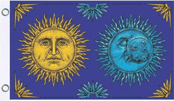 Celestial Sun and Moon - Flag – TrippyStore