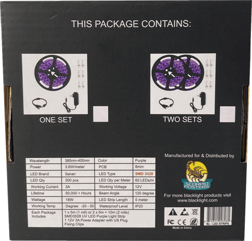 300 LED Light Strip - Black Light – TrippyStore