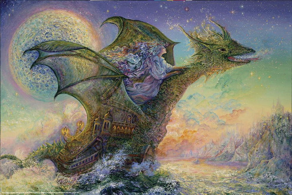 Josephine Wall - Dragon Ship - Poster – TrippyStore