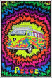 Peace Bus - Velvet Black Light Poster – TrippyStore