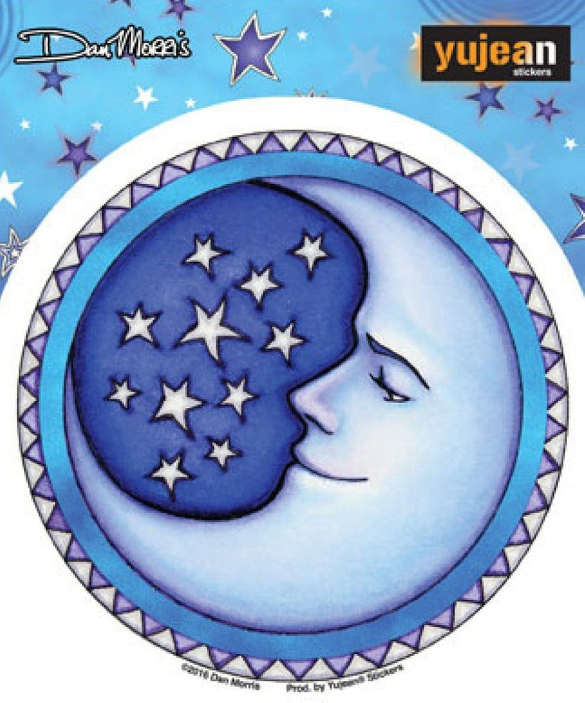 Dan Morris - Starry Moon - Window Sticker – TrippyStore