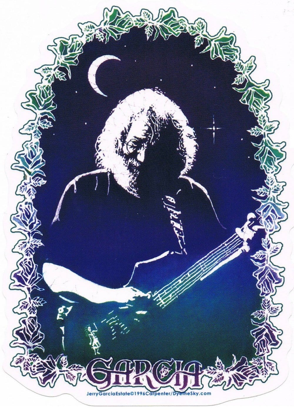 Grateful Dead - Jerry Garcia Roses - Sticker – TrippyStore