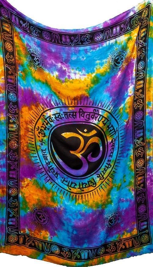 Om Sunburst - Tie-Dye - Tapestry – TrippyStore