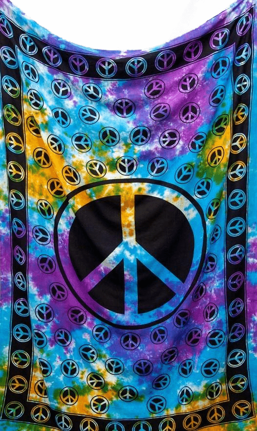 Peace Sign - Tie-Dye - Tapestry – TrippyStore
